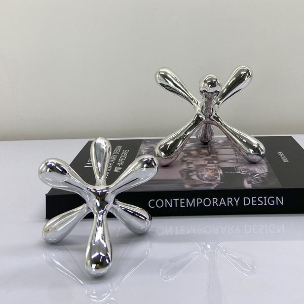 Sculpted Elevation Geometric Resin Stand - Set of 2 – Ghar Art