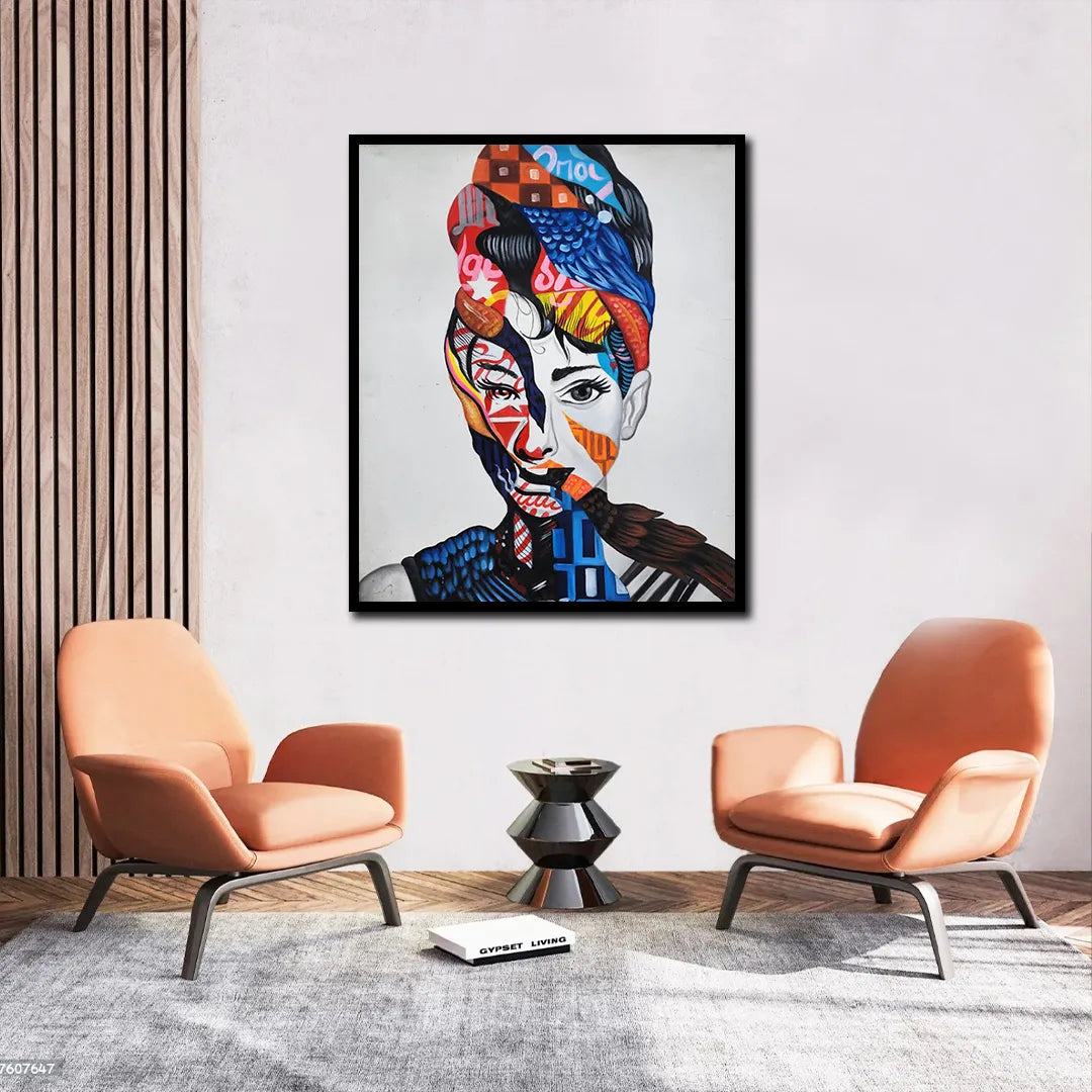 Vintage Muse Wall Painting – Ghar Art